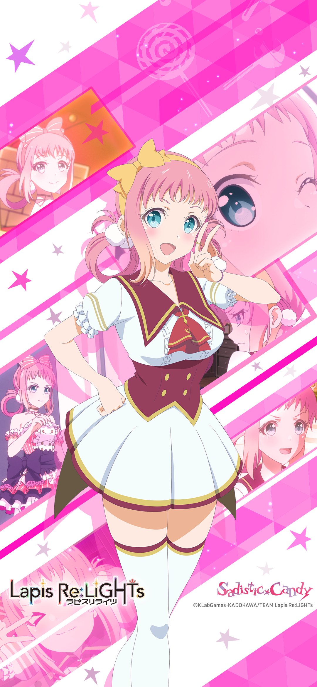 lapis re:lights angelica (lapis re:lights) dress seifuku thighhighs | #687553 | yande.re